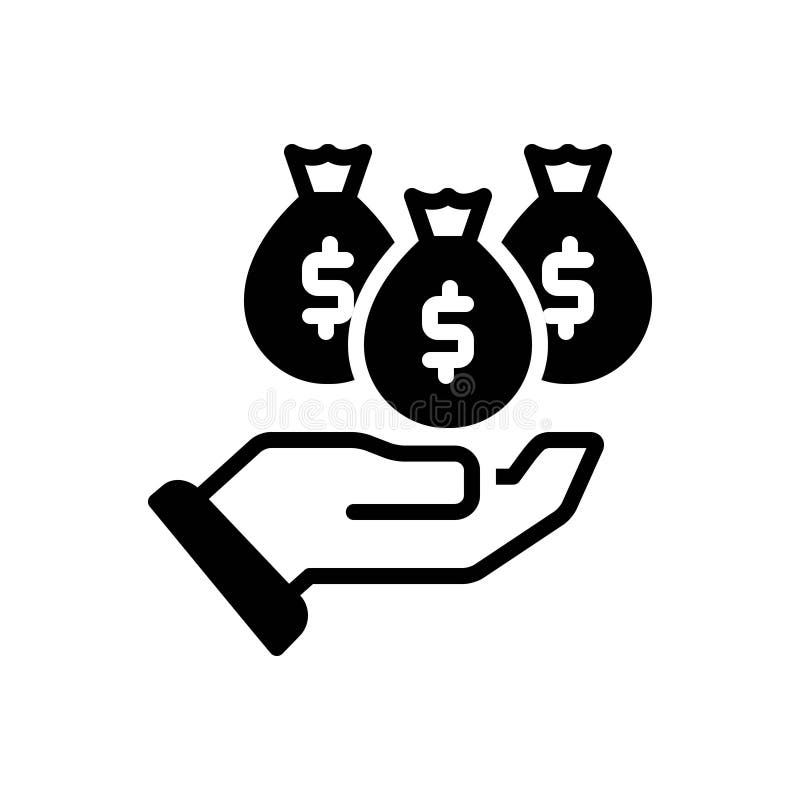 Black Solid Icon for Incentives, Encouragement and Boost Stock Vector ...