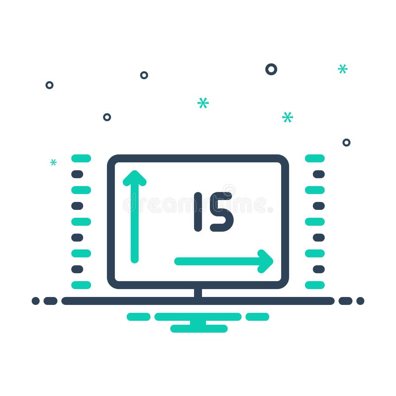 Mix Icon for Inch, Screen and Metering Stock Vector - Illustration of ...