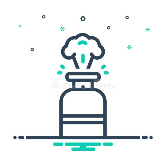 Mix Icon for Incidence, Phenomenon and Leak Stock Vector - Illustration ...