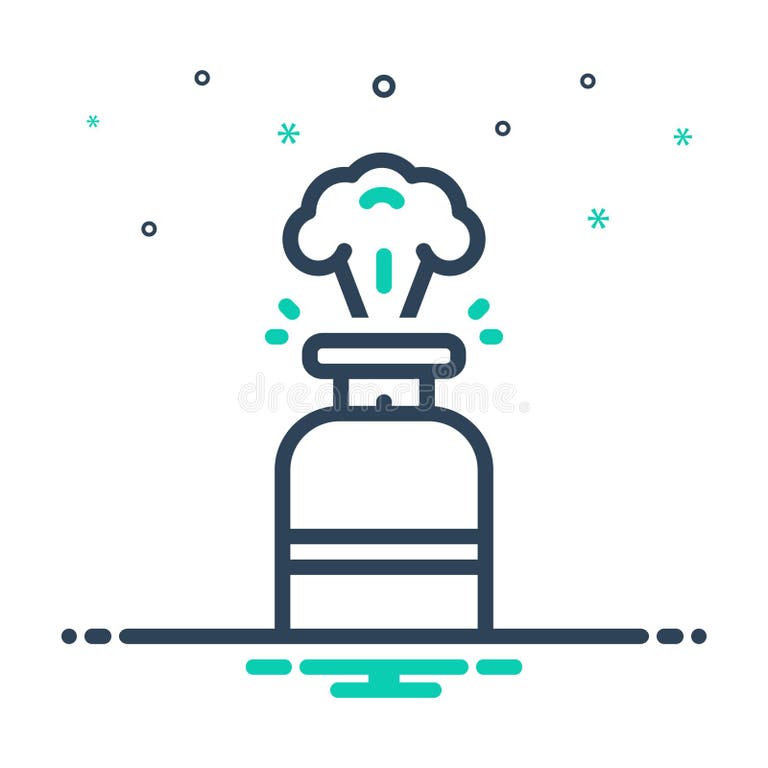 Mix Icon for Incidence, Phenomenon and Leak Stock Vector - Illustration ...