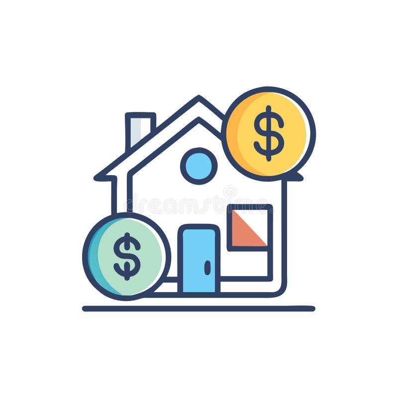 Icon of Income from Rentals Stock Illustration - Illustration of ...