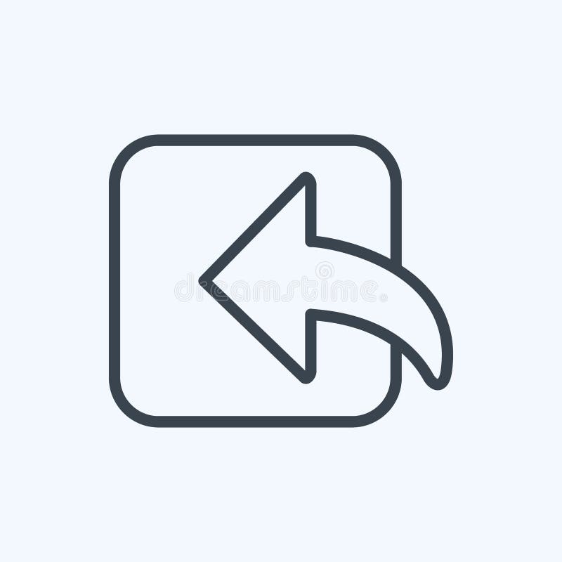 Icon Incoming. Suitable for Web Interface Symbol. Line Style. Simple ...