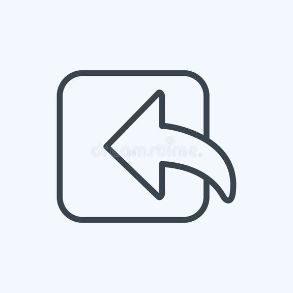 Icon Incoming. Suitable for Web Interface Symbol. Line Style. Simple ...