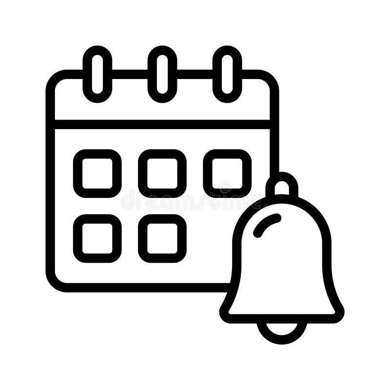 Icon Indicating a Reminder Feature for Tasks or Events Stock ...