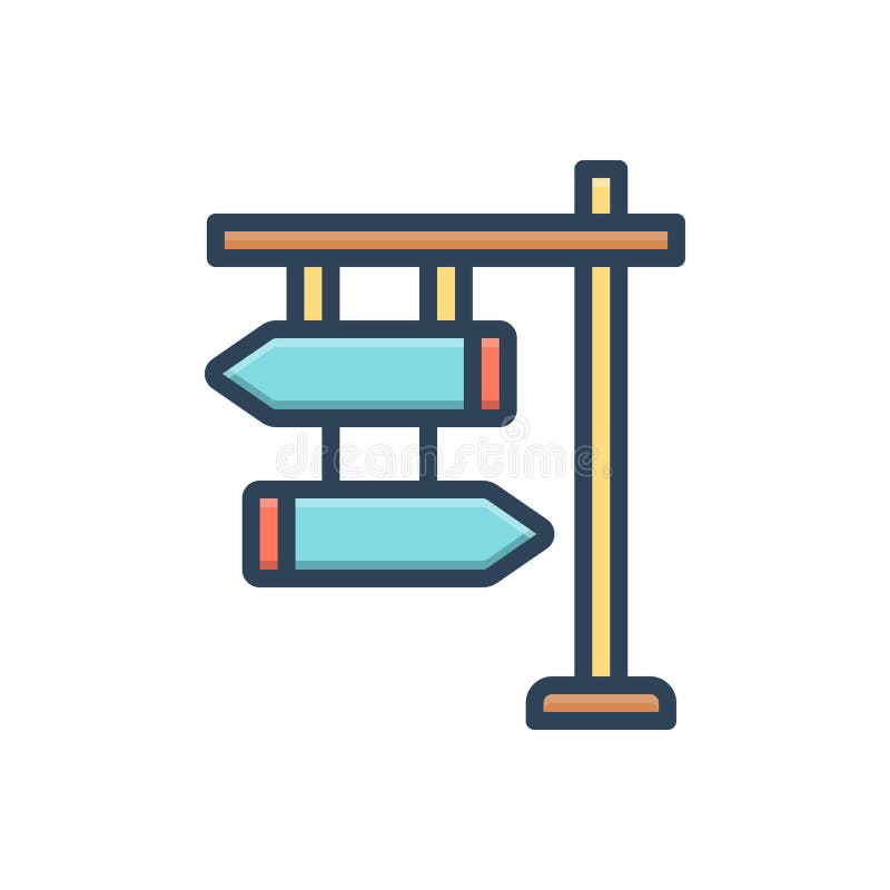 Color Illustration Icon for Indication, Signal and Clue Stock ...