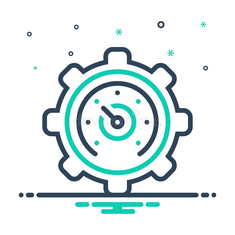 Mix Icon for Indicators, Measure and Gauge Stock Vector - Illustration ...