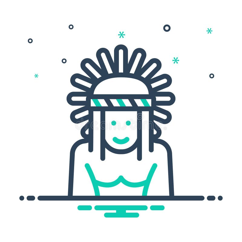 Mix Icon for Indigenous, Domestic and Endemic Stock Vector ...