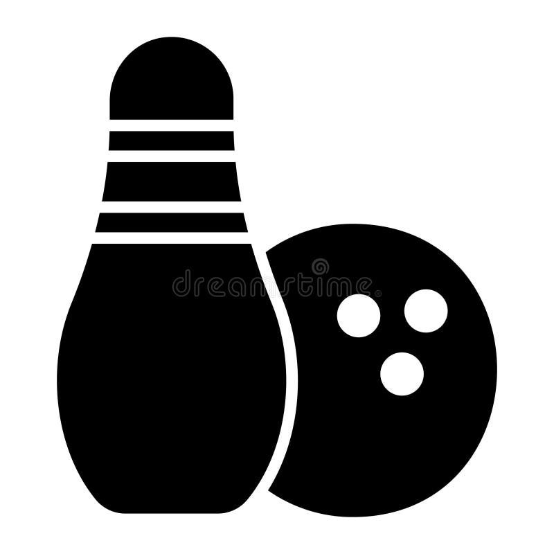An Icon of Indoor Games, Bowling Vector in Modern Style Stock Vector ...