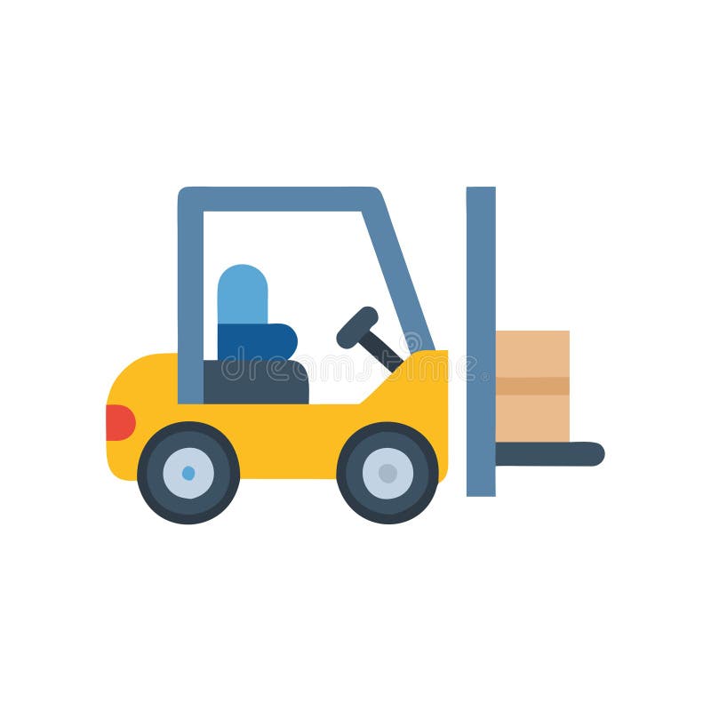Icon for Industrial Forklift Operations Stock Photo - Illustration of ...