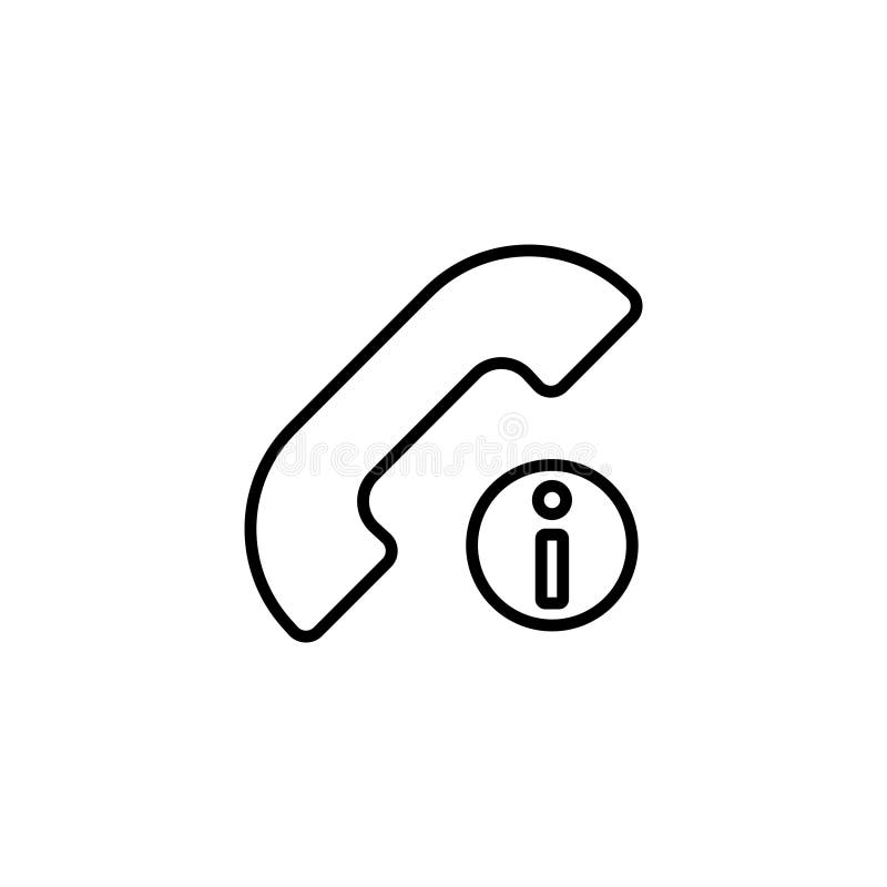 Icon. Information Call, Information about Calls Stock Vector ...