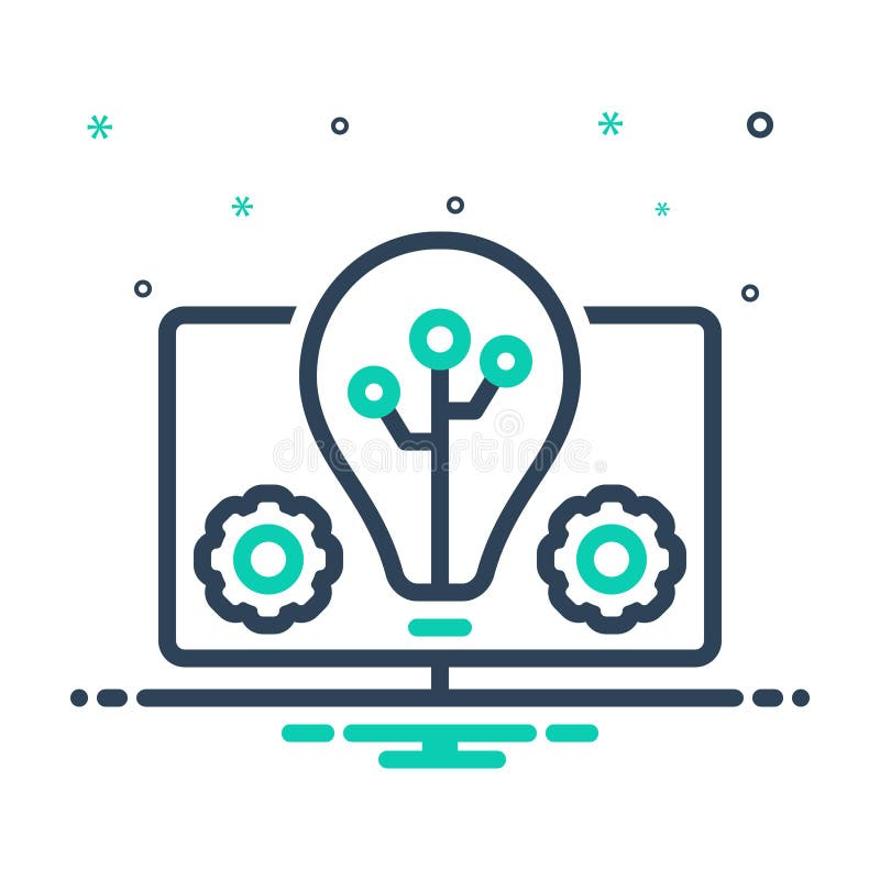 Mix Icon for Innovation, Modernization and Customize Stock Vector ...