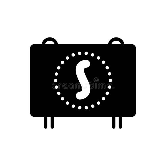 Black Solid Icon for Integral, Math and Sign Stock Illustration ...