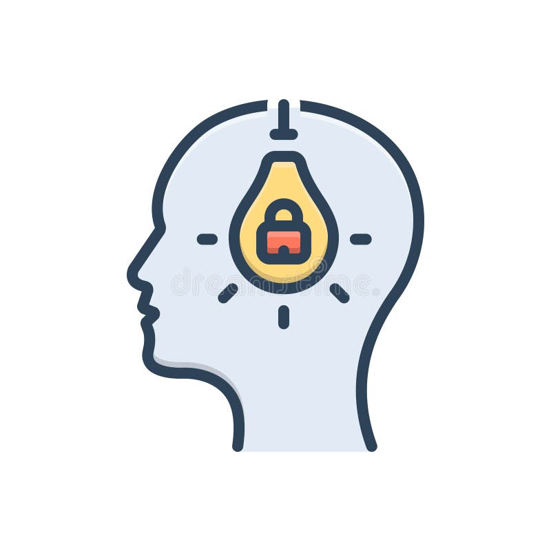 Color Illustration Icon for Intellectual, Mental and Cerebral Stock ...