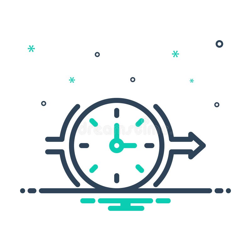 Mix Icon for Interim, Time and Watch Stock Illustration - Illustration ...