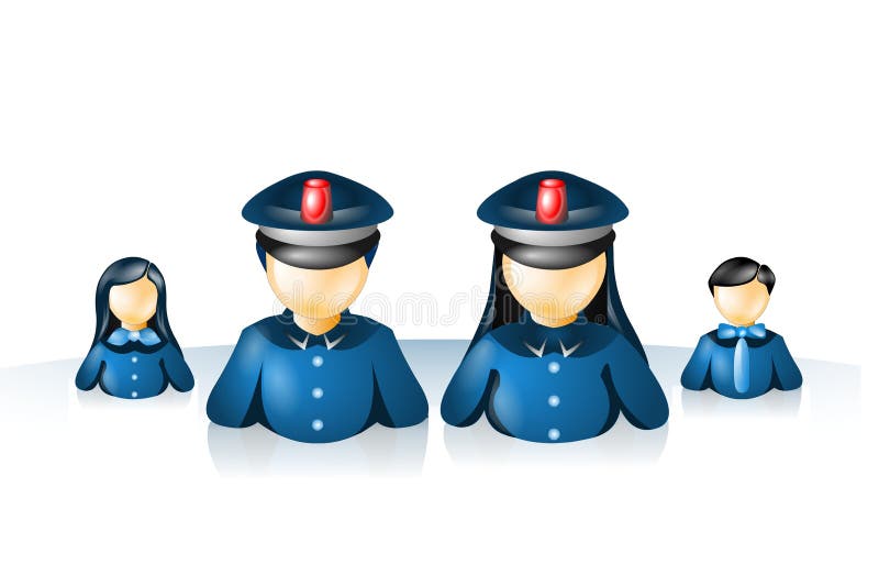Icon Internet police stock illustration. Illustration of girls - 13889682