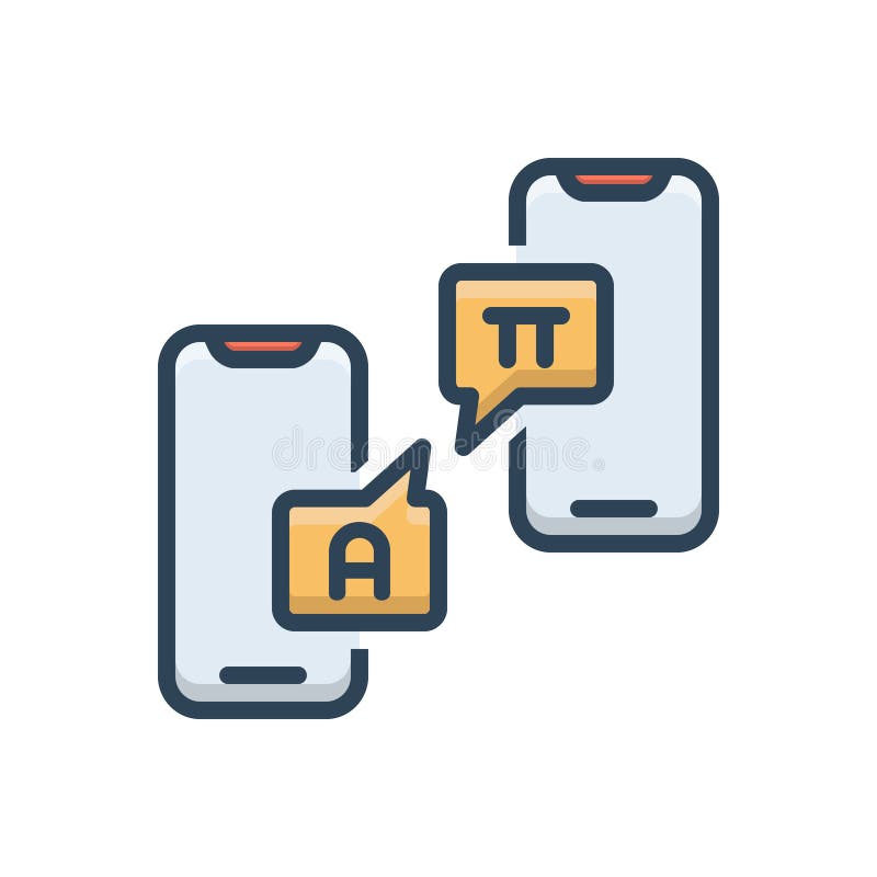 Color Illustration Icon for Interpret, Decode and Exhort Stock Vector ...