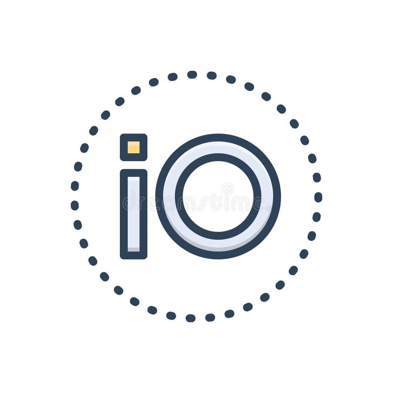Color Illustration Icon for Io, Software and Brand Stock Vector ...