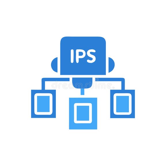 Icon of IPS for Cybersecurity Stock Illustration - Illustration of ...