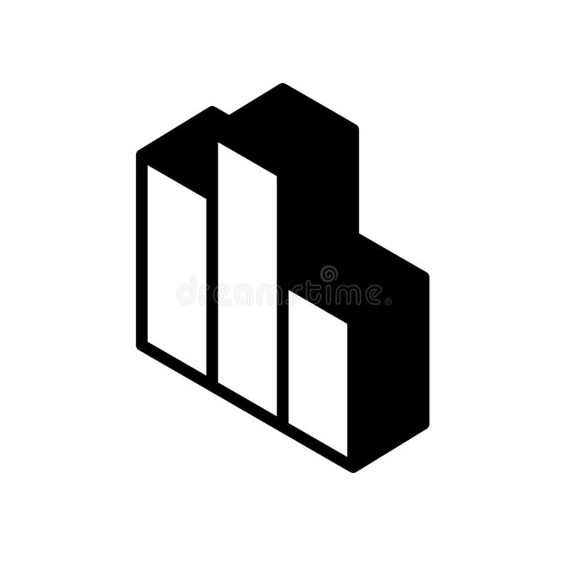 Icon of Isometric Graph - Vector Iconic Design Stock Vector ...