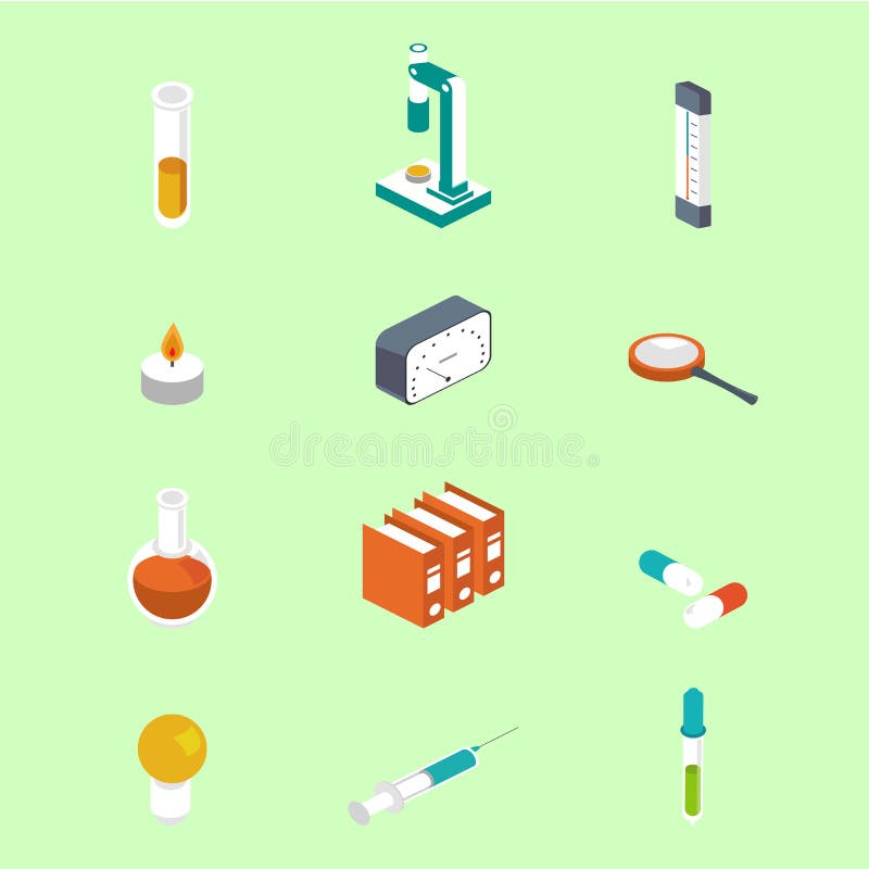 Icon Isometric Style. Medical Symbol Collections Stock Vector ...