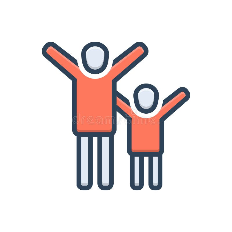 Color Illustration Icon for Joy, Pleasure and Delight Stock Vector ...