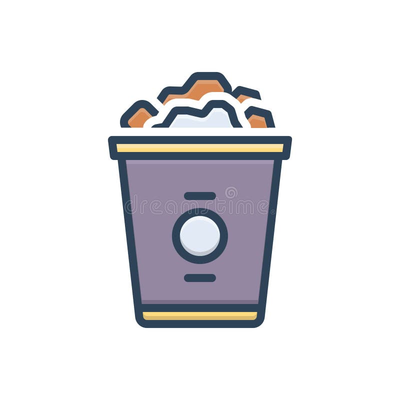 Color Illustration Icon for Junk, Debris and Rubbish Stock Vector ...