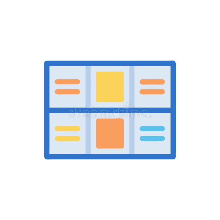 Icon of Kanban for Agile Development Stock Illustration - Illustration ...