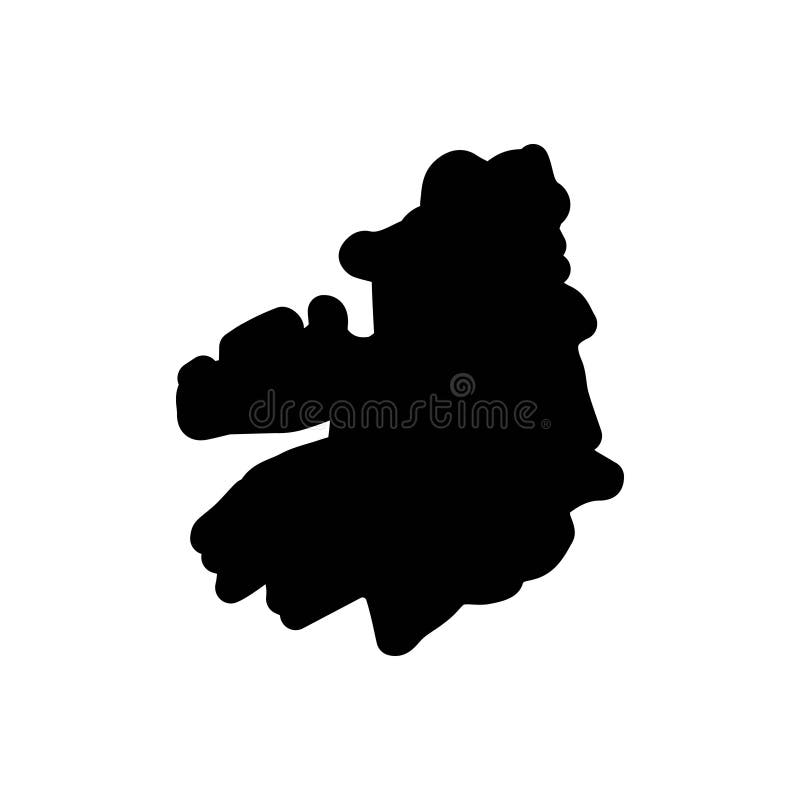 Black Solid Icon for Kerry, Map and Ireland Stock Vector - Illustration ...