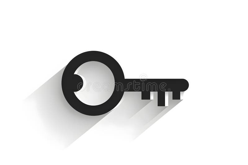 Icon Key Illustration AI Generated Stock Illustration - Illustration of ...
