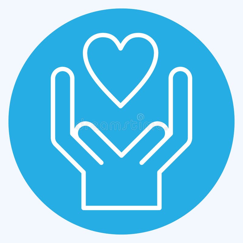 Icon Kind. Related To Volunteering Symbol. Blue Eyes Style. Help and ... Icon Kind. Related To Volunteering Symbol. Blue Eyes Style. Help and ...