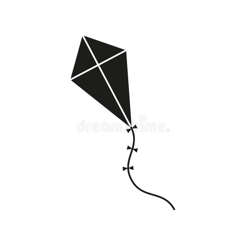 Icon of a Kite. Simple Vector Illustration Stock Vector - Illustration ...