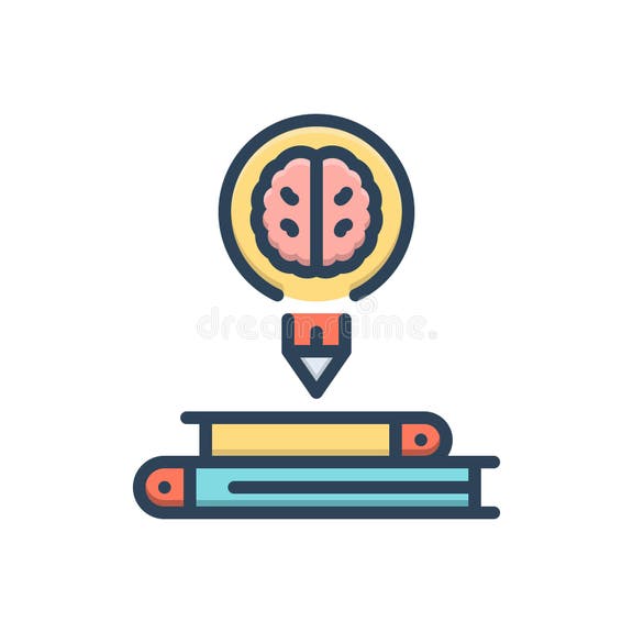 Color Illustration Icon for Knowledge, Knowing and Book Stock Vector ...