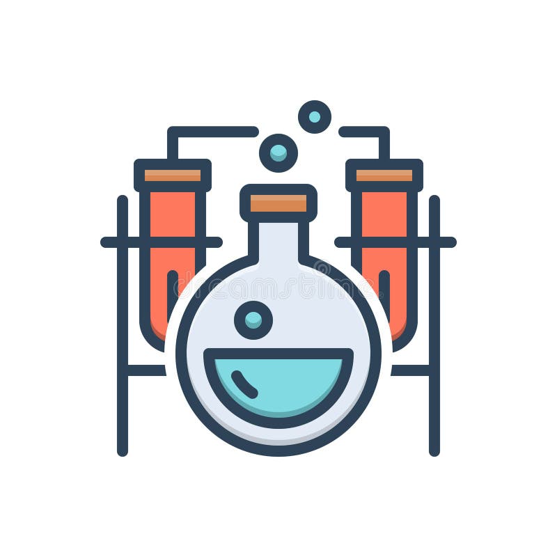Color Illustration Icon for Laboratory, Lab and Testing Stock Vector ...