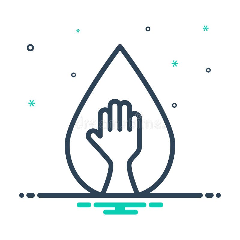 Mix Icon for Lack, Reduction and Help Stock Vector - Illustration of ...