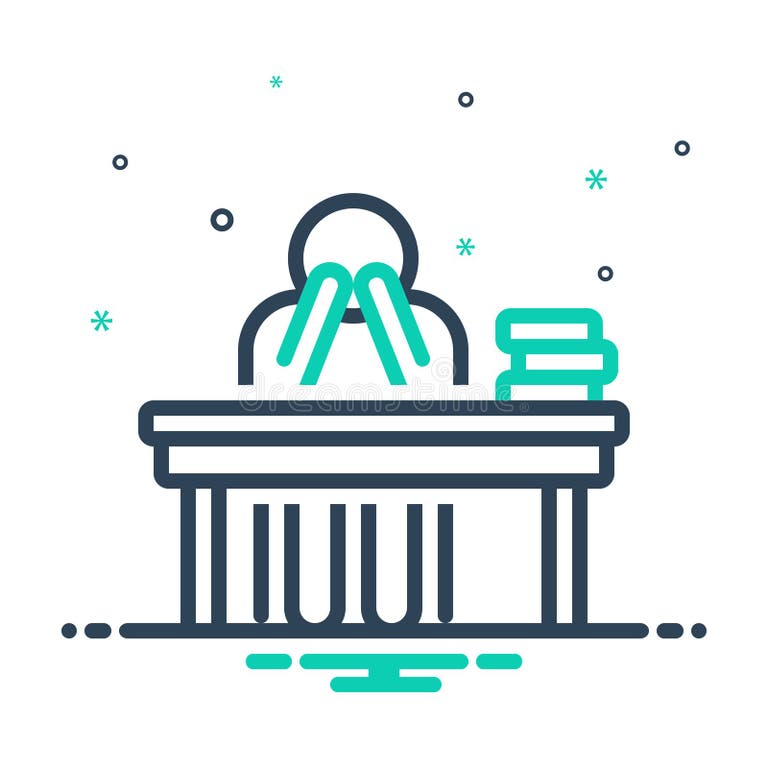 Mix Icon for Lack, Study and Reduction Stock Vector - Illustration of ...