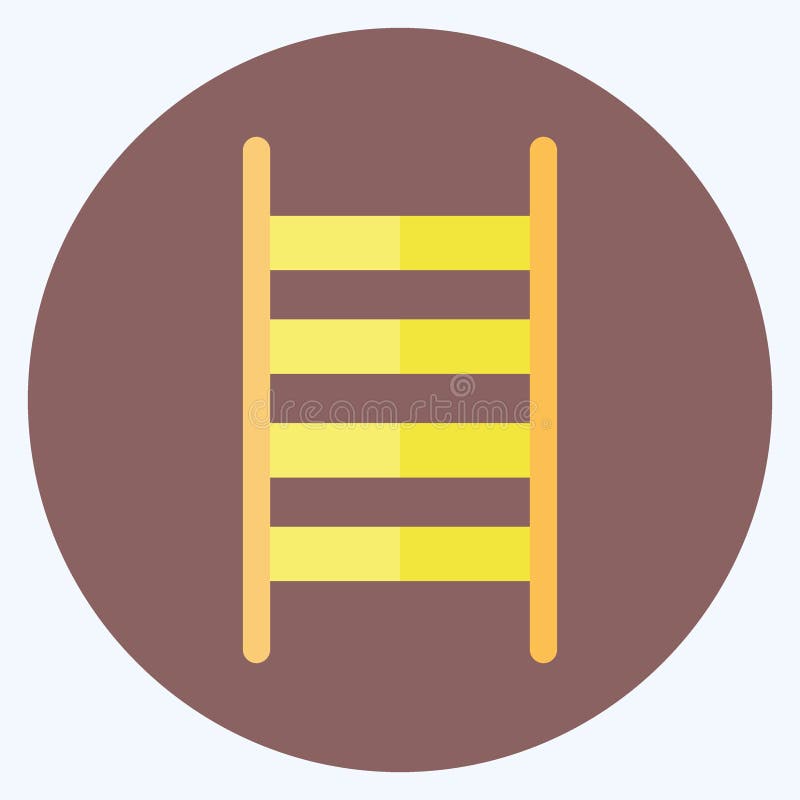 Icon Ladder. Suitable for Garden Symbol. Flat Style. Simple Design ...
