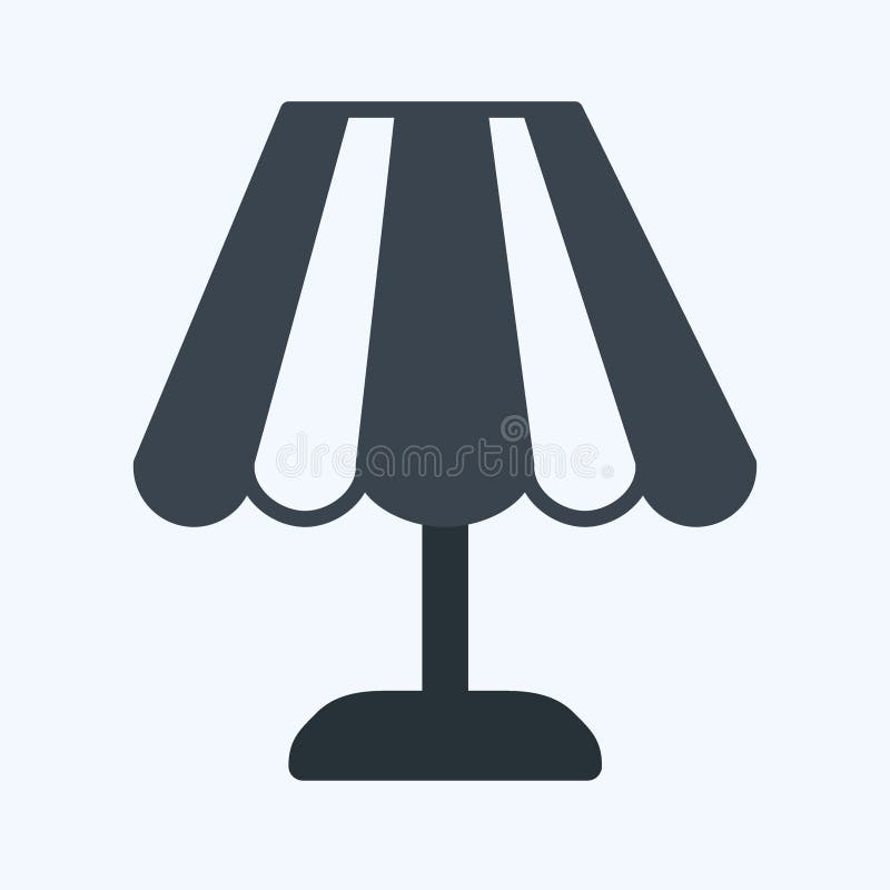 Icon Lamp. Suitable for Web Interface Symbol. Glyph Style. Simple ...