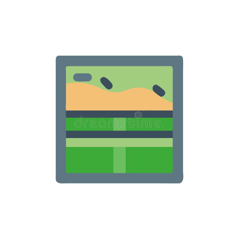 Icon of Land Plot for Planning Stock Illustration - Illustration of ...