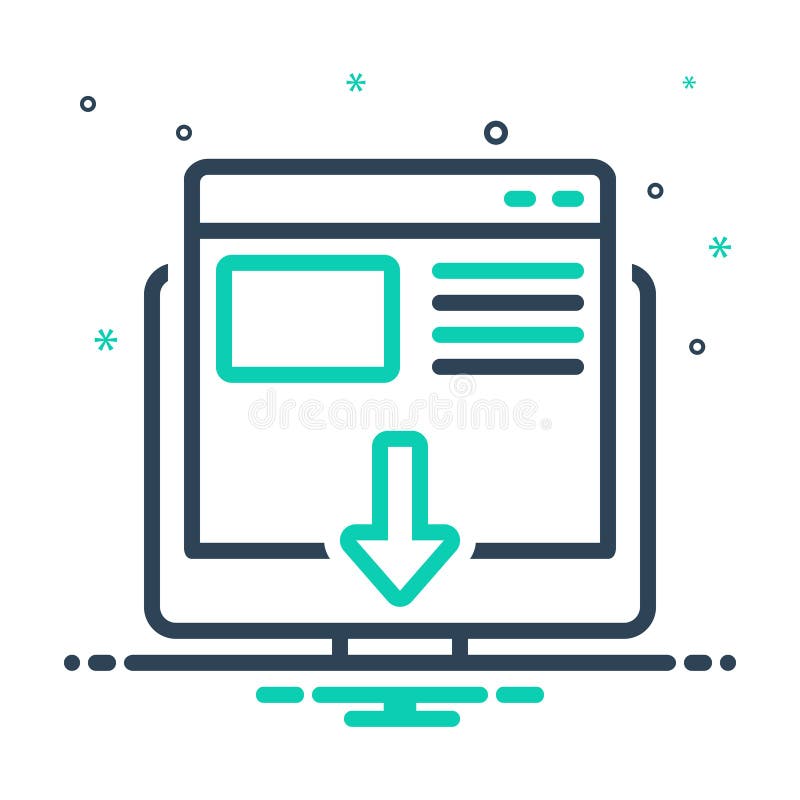 Mix Icon for Landing Page, Layout and Website Stock Vector ...