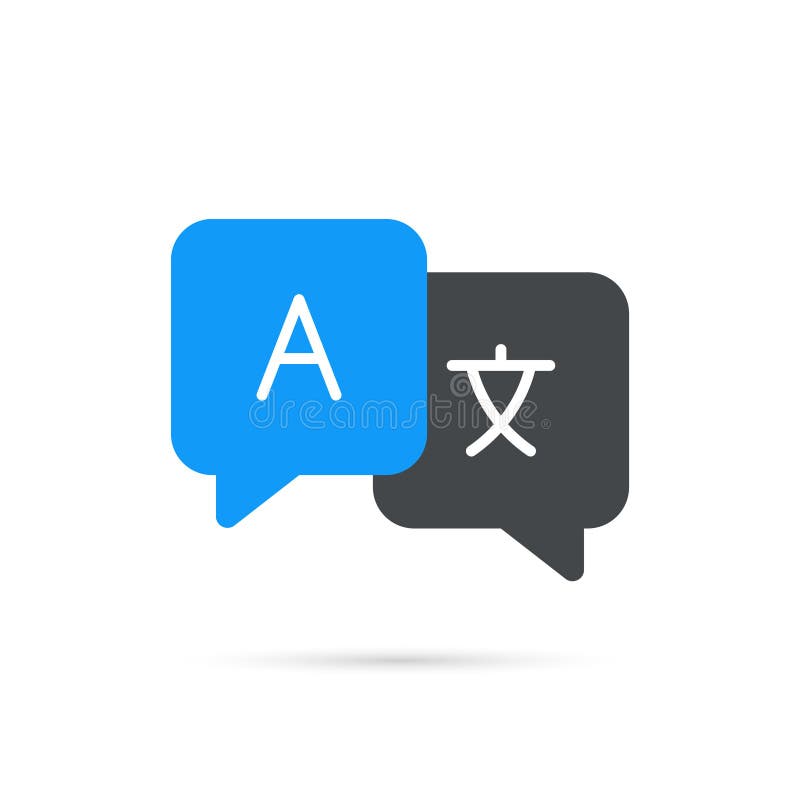 Icon Language Translation. Chat Bubbles Translation. Communication ...