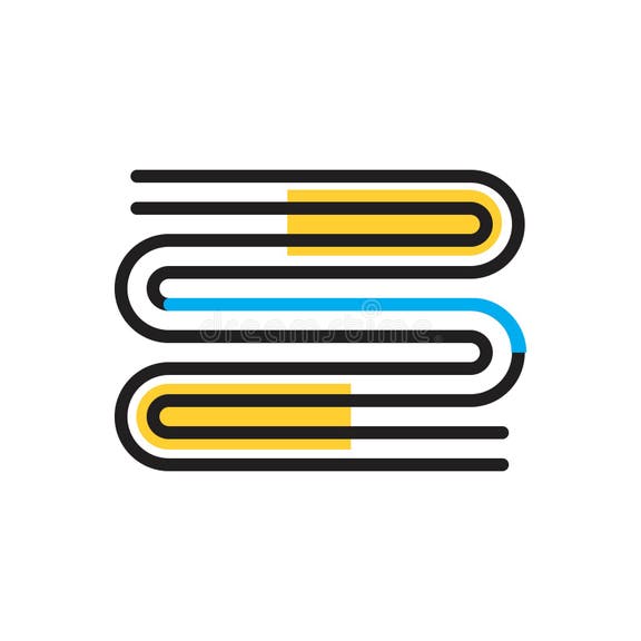 Multi Color Icon for Lap, Laps and Brim Stock Illustration ...