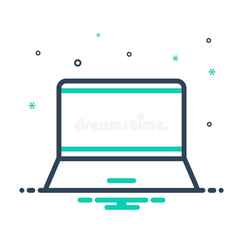 Mix Icon for Laptop, Computer and Device Stock Illustration ...