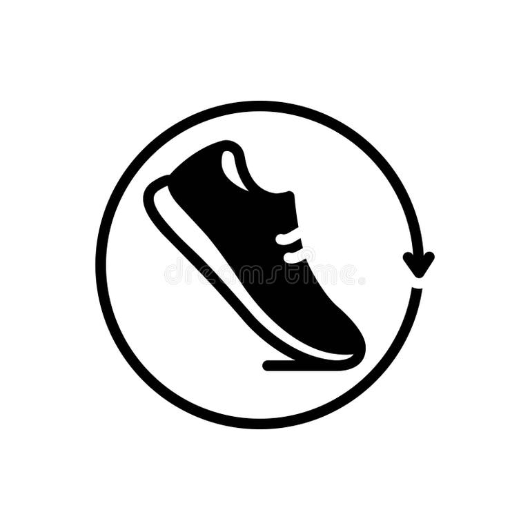 Black Solid Icon for Lasting, Wear and Style Stock Vector ...