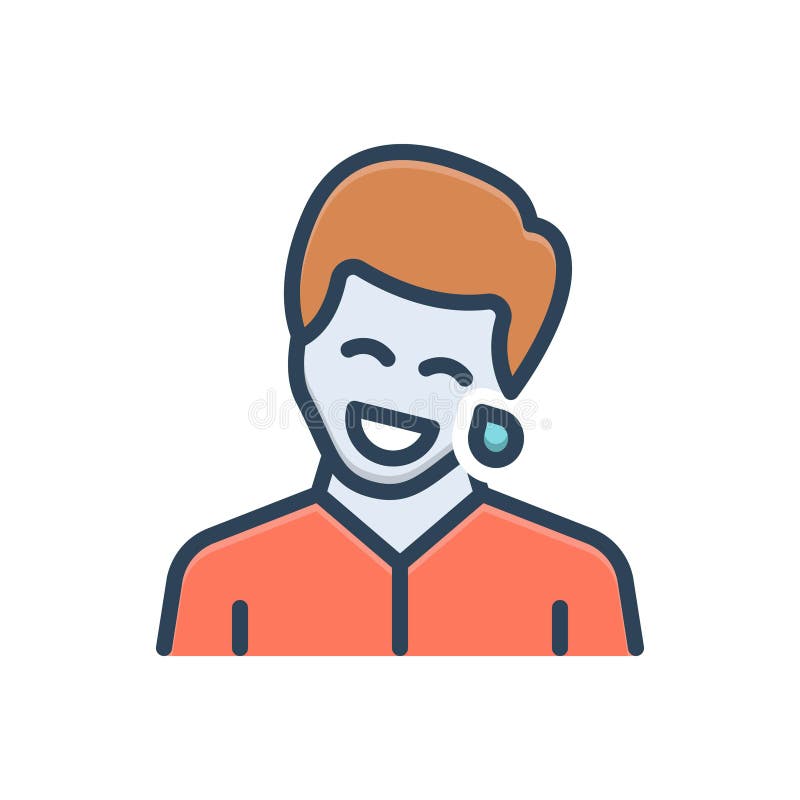 Color Illustration Icon for Laugh, Deride and Happy Stock Vector ...