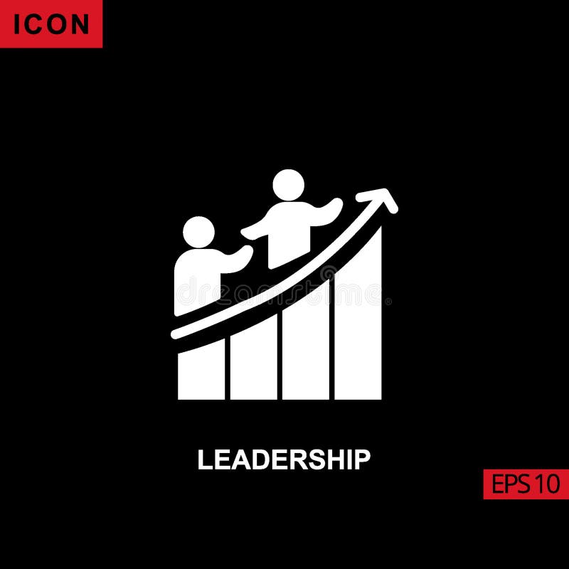 Icon Leadership. Glyph, Flat or Filled Vector Icon Symbol Sign ...