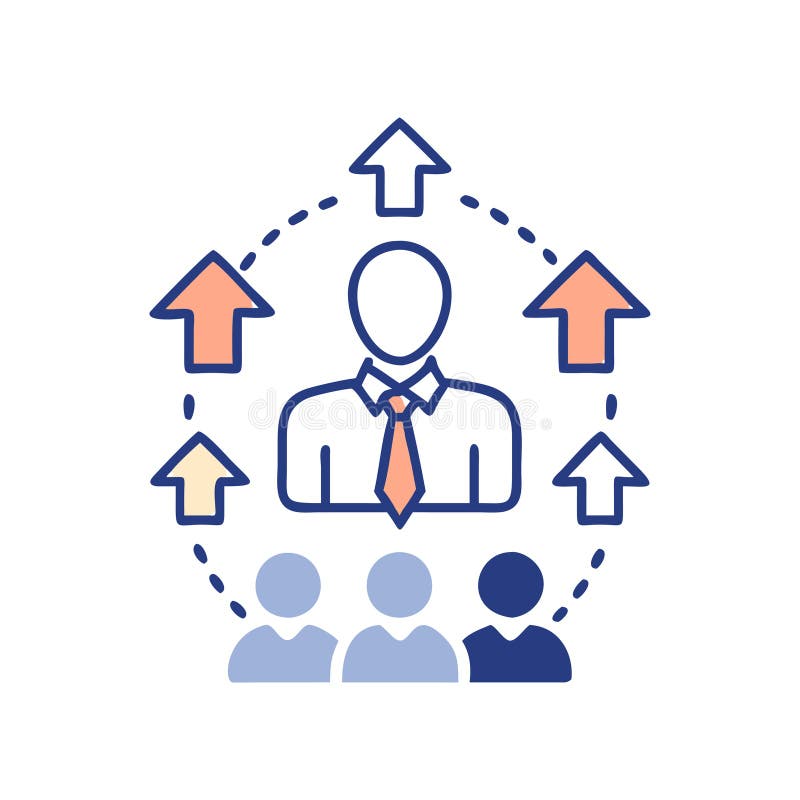 Icon for Leadership Growth Strategies Stock Vector - Illustration of ...