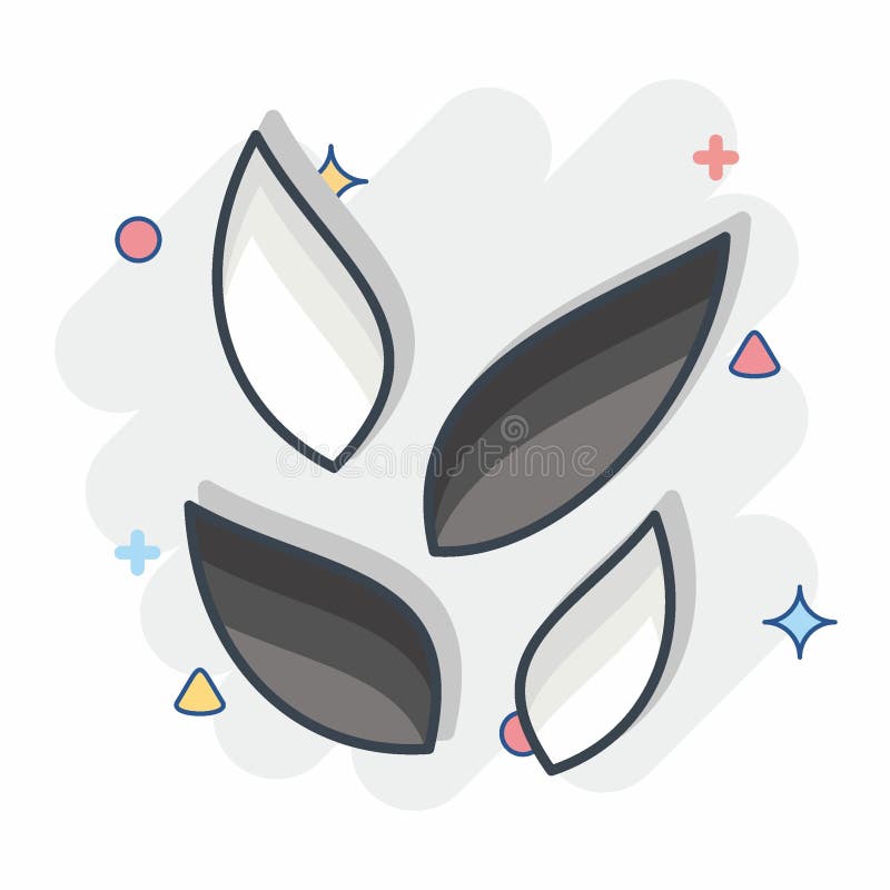 Icon Leaf Tea. Related To Tea Symbol. Comic Style. Simple Design ...
