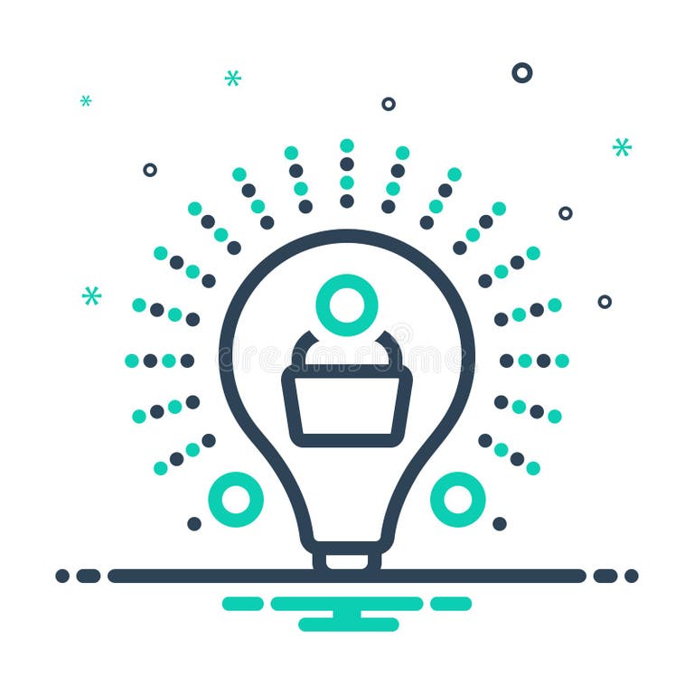 Mix Icon for Learn, Cognize and Study Stock Vector - Illustration of ...