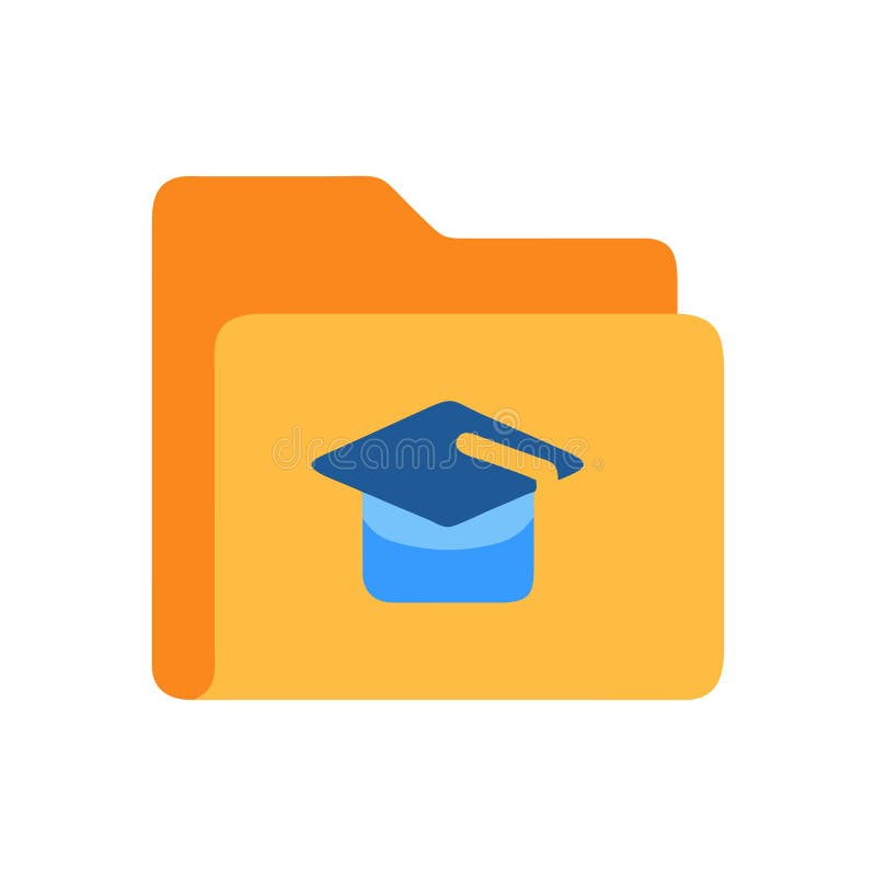 Icon for Learning Resources Stock Vector - Illustration of folder ...
