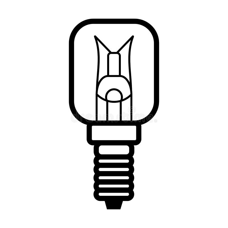 Icon Led Lamp. Outline Style Vector Illustration Stock Illustration ...